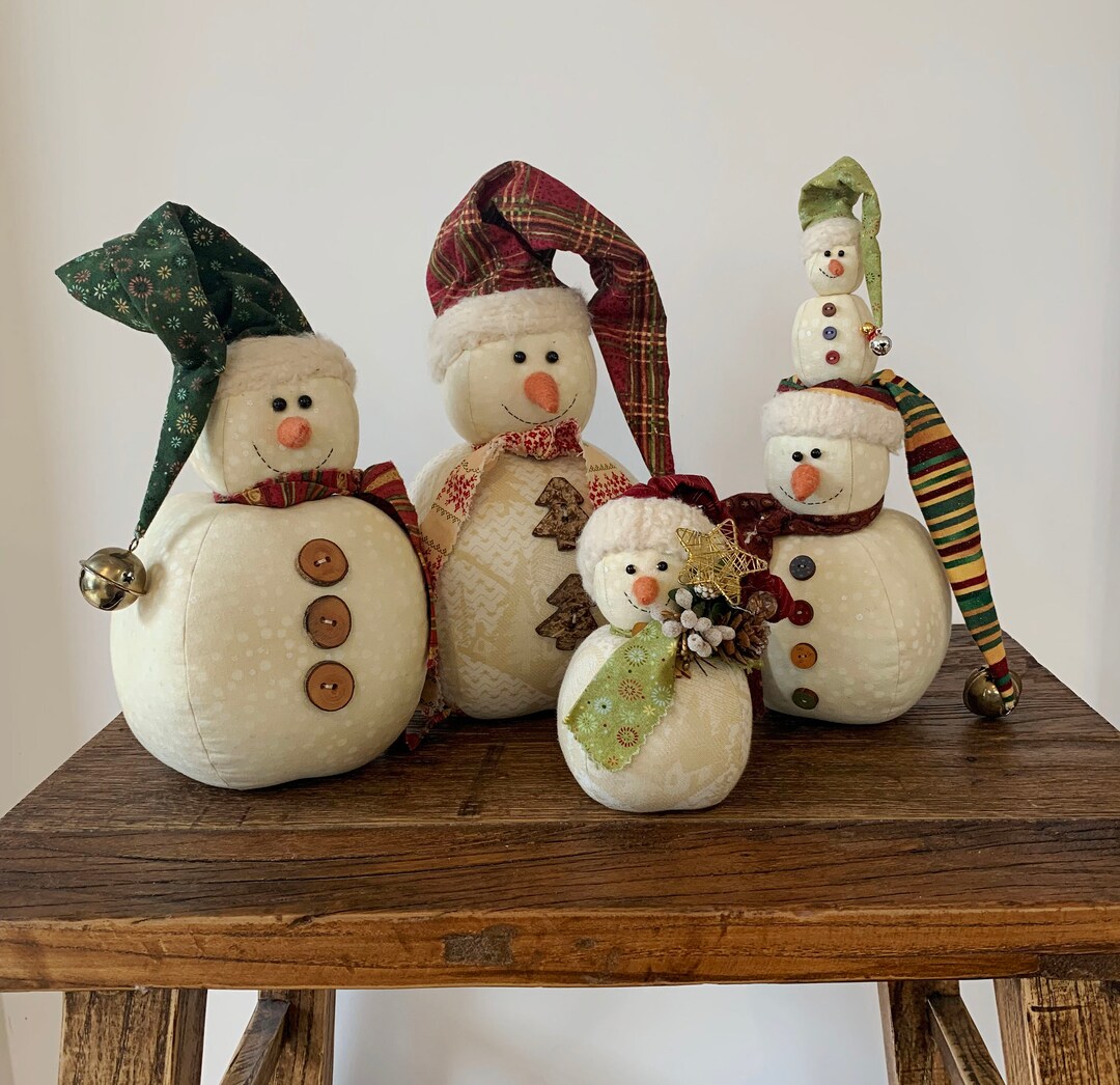 PDF Downloadable Pattern - the Roly Poly's Snowman Christmas Decor ...