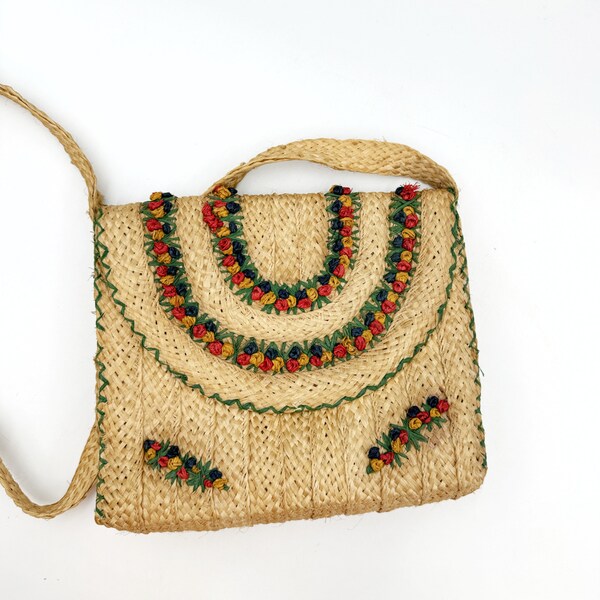 Woven Straw Purse - Etsy