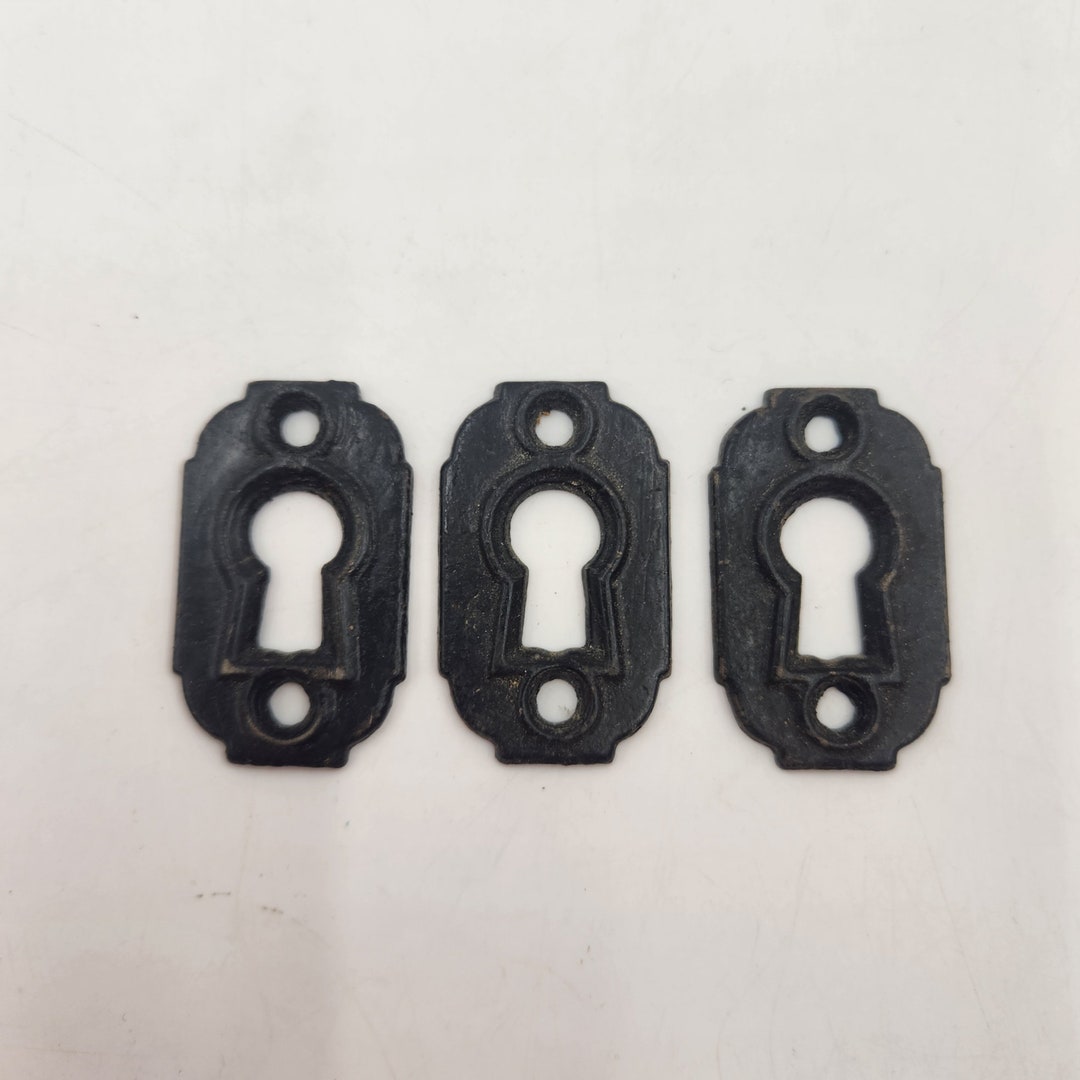 Vintage Turn of the Century Set of 3 Key Holes Escutcheons - Etsy