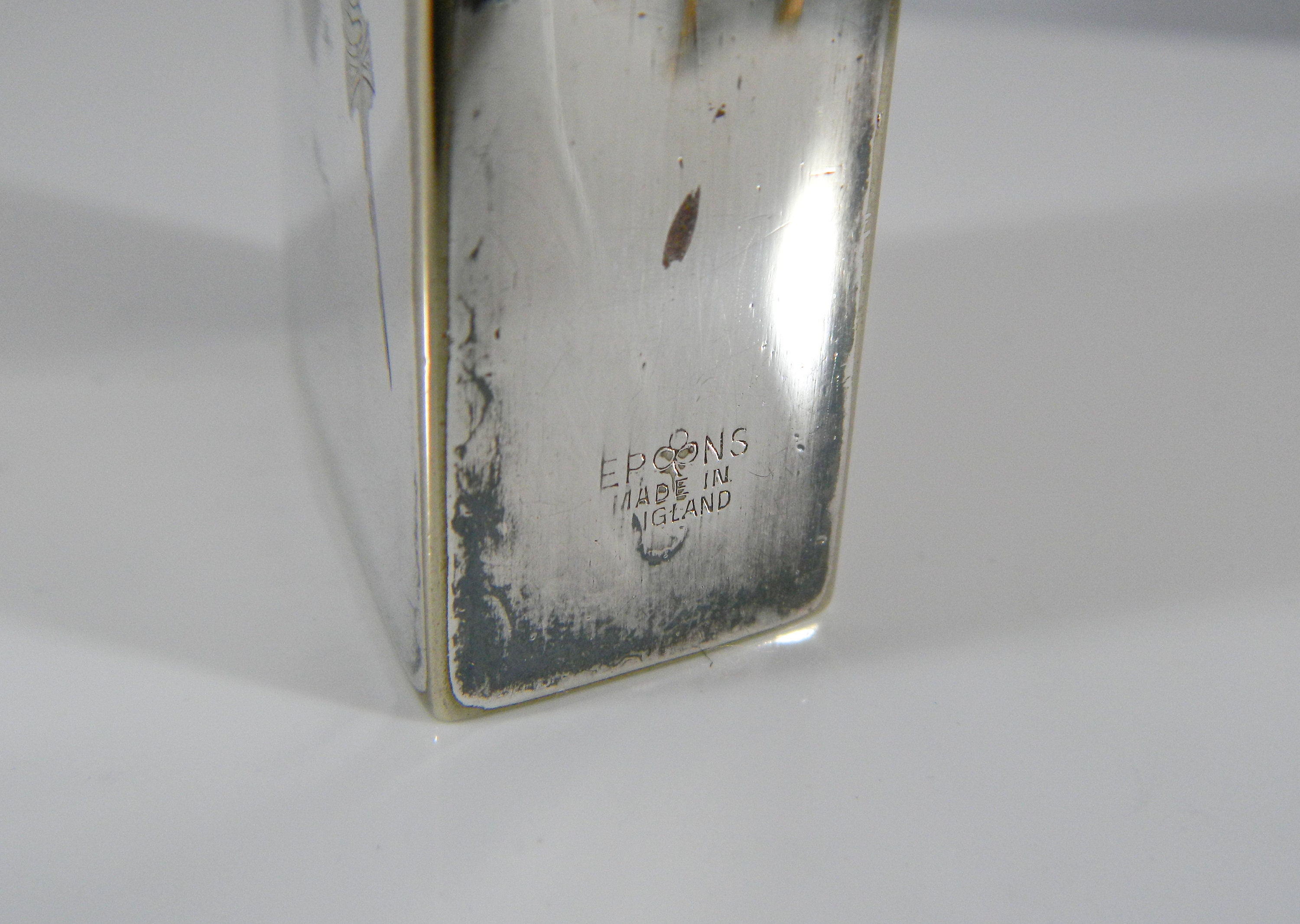 Silver Plate Matchbox Cover ... Antique Engraved Match Case - Etsy