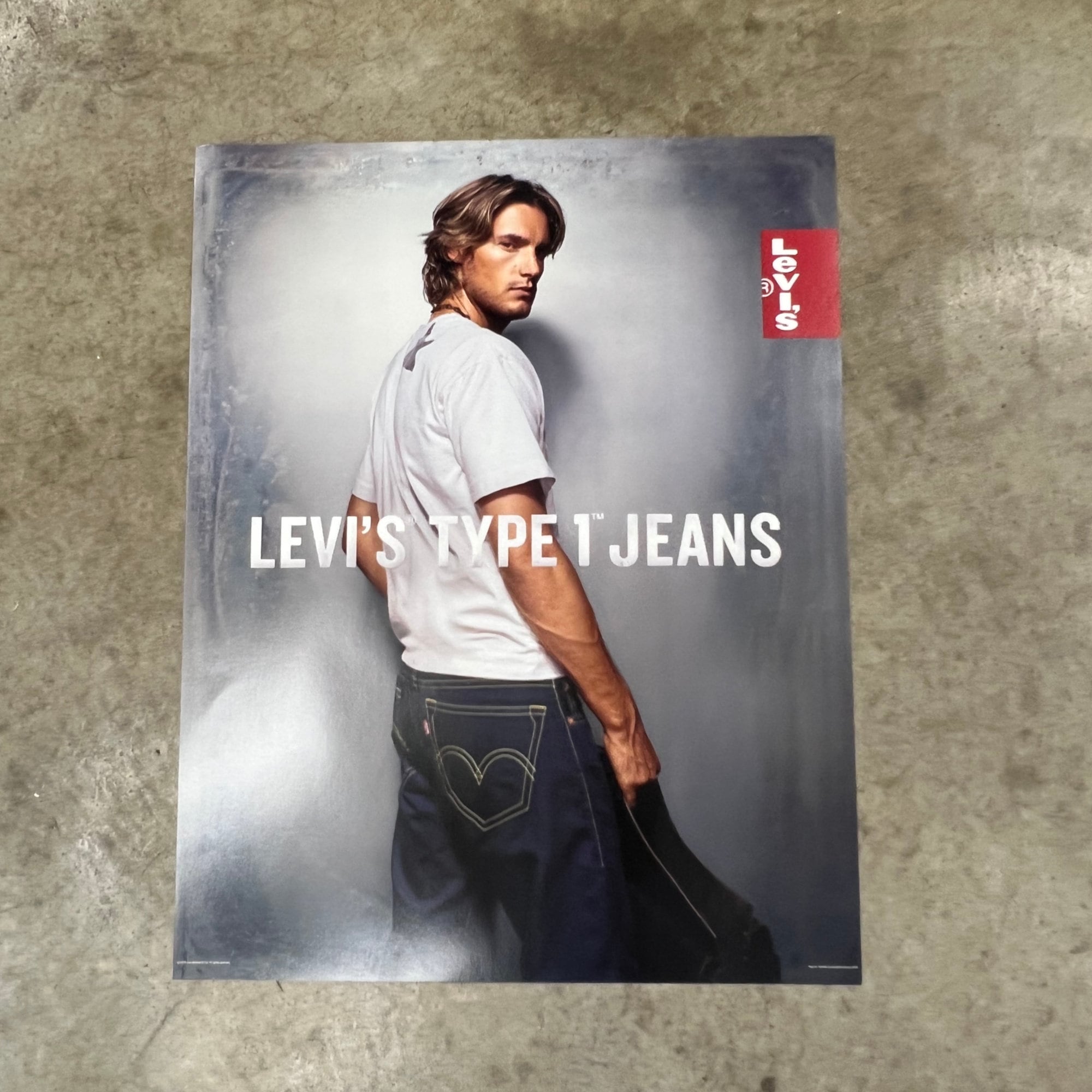Vintage Type 1 Levi's Advertising Poster 2 Sided Y2K - Etsy