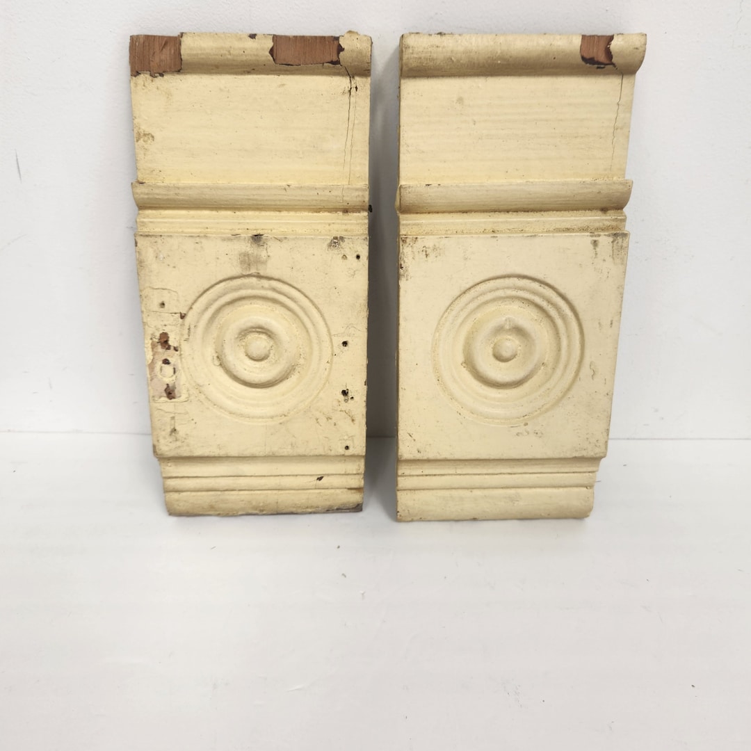 Vintage 1930's Set of 2 Pieces of Old Woodwork Window Door Casing Trim ...