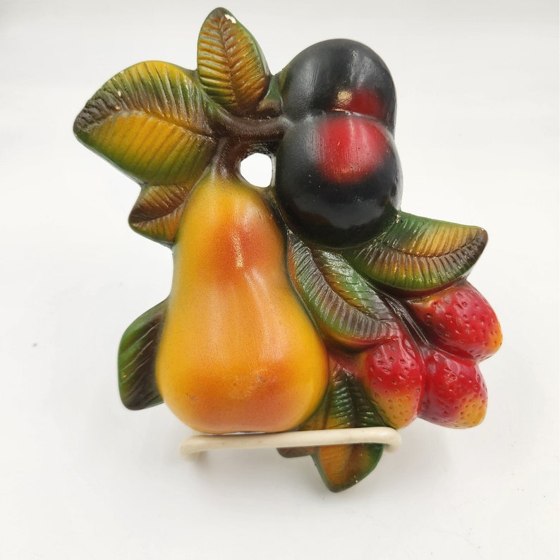 3 Pieces of Vintage 1950's MCM Colorful Chalkware Fruit - Etsy