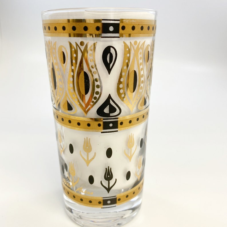 Vintage Fred Press 1950s 60s 12 Ounce Cocktail Black and - Etsy