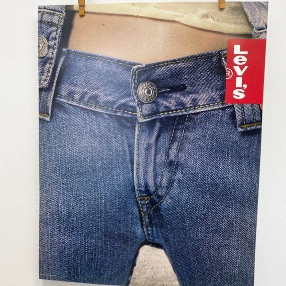 Authentic Levi's Advertising Poster Store Display Levi | Etsy