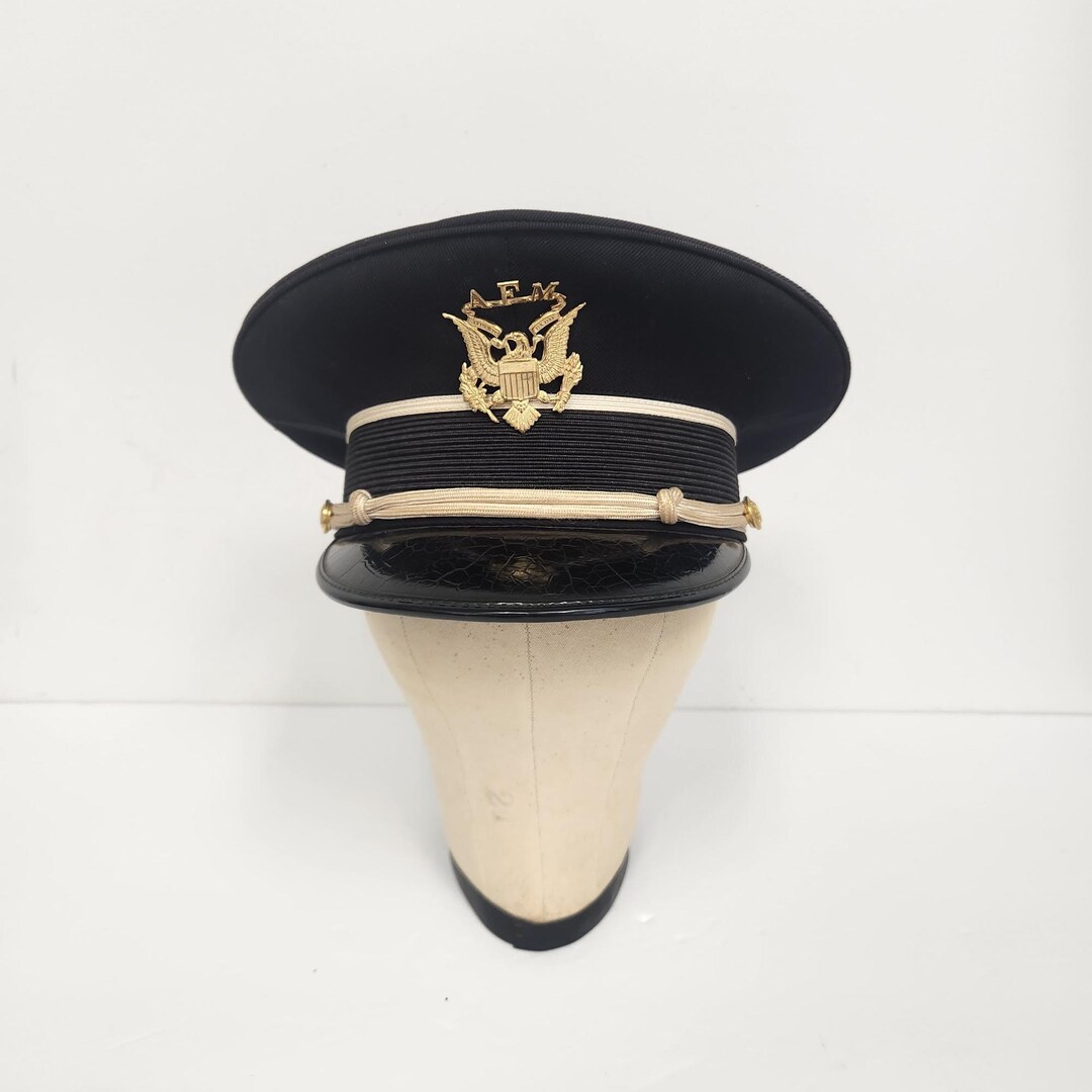 Vintage 1950's American Federation of Musicians Black Band Leaders Hat ...