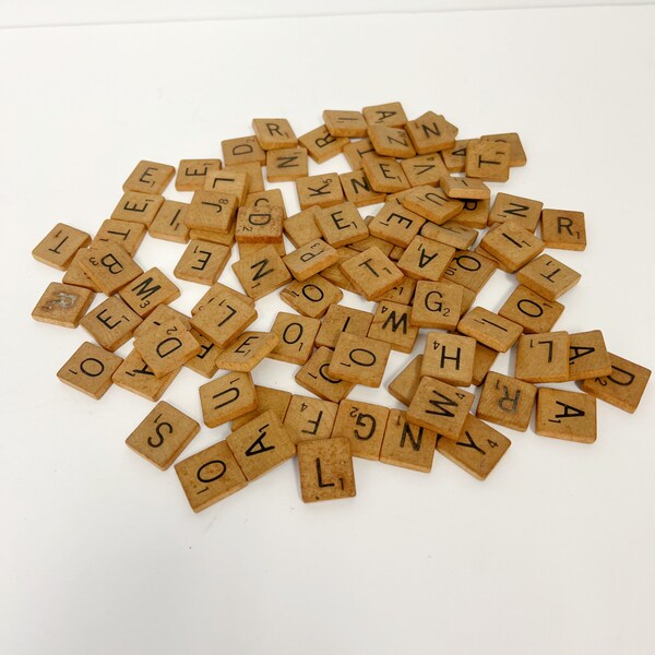 Scrabble Game Pieces - Etsy