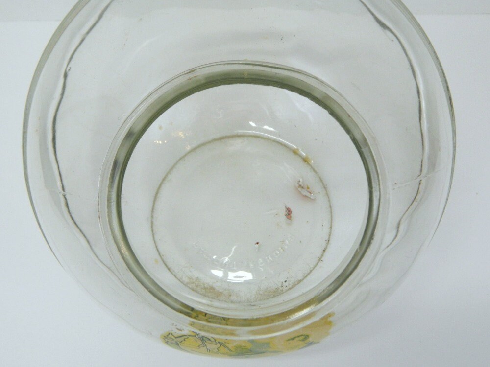 Vintage Large Tilted Glass Penny Candy Jar ... Picture of Pie | Etsy