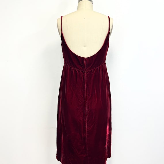 Vintage 50s Deep Red Velvet Slip Dress | Regencycore … - Gem