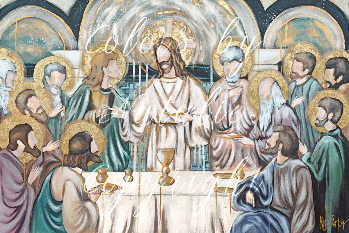 Lord's Supper Prayer Last Supper Prayer Card Catholic - Etsy