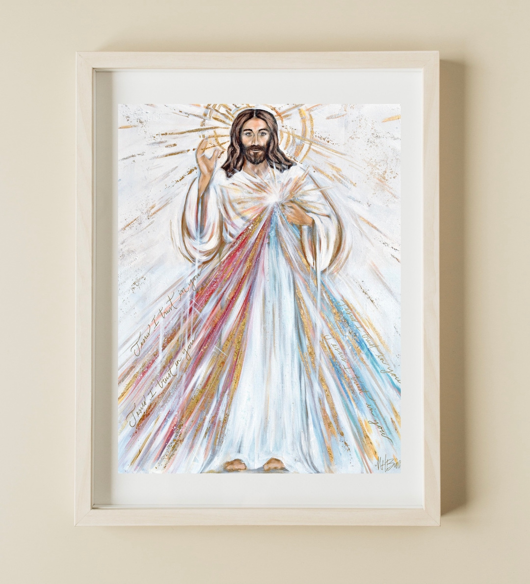 Divine Mercy Print, Divine Mercy Image, Divine Mercy Art, Jesus I Trust ...