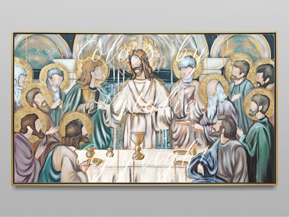 Last Supper Print Last Supper Art Easter Art Christian Art - Etsy