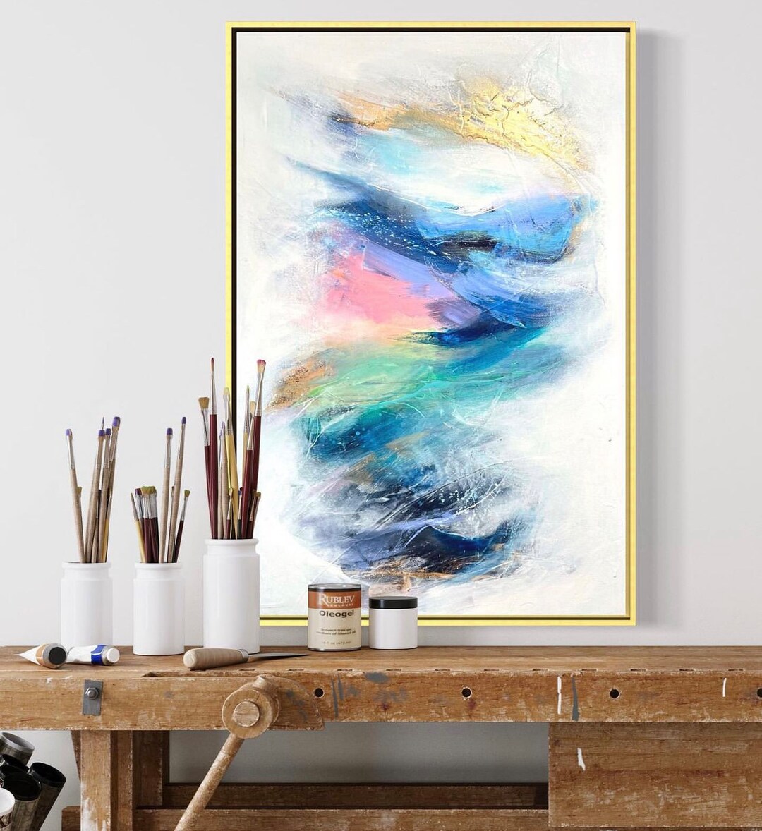 Abstract Christian Art, Modern Abstract Wall Decor, Colorful Wall Art ...