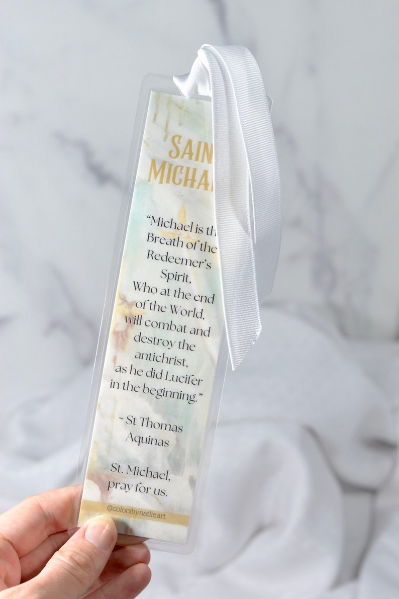 Saint Michael the Archangel Bookmark - Etsy