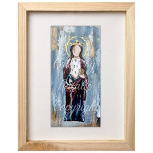St. Dymphna Print, Catholic Saint Art, Christian Home Decor, Patron of ...