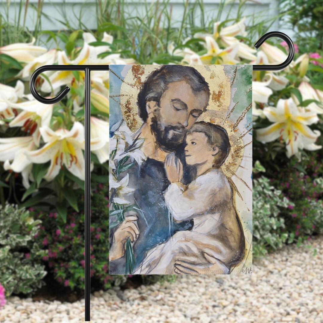 St. Joseph and the Child Jesus Garden Flag, Foster Father of Our Lord ...