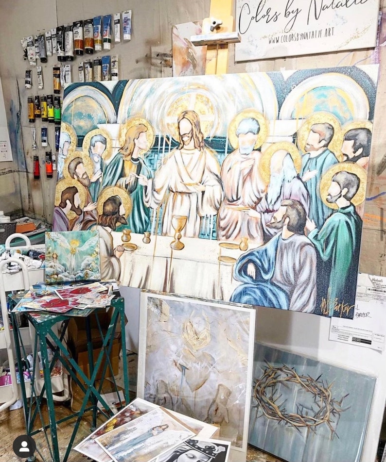 Last Supper Print Last Supper Art Easter Art Christian Art - Etsy