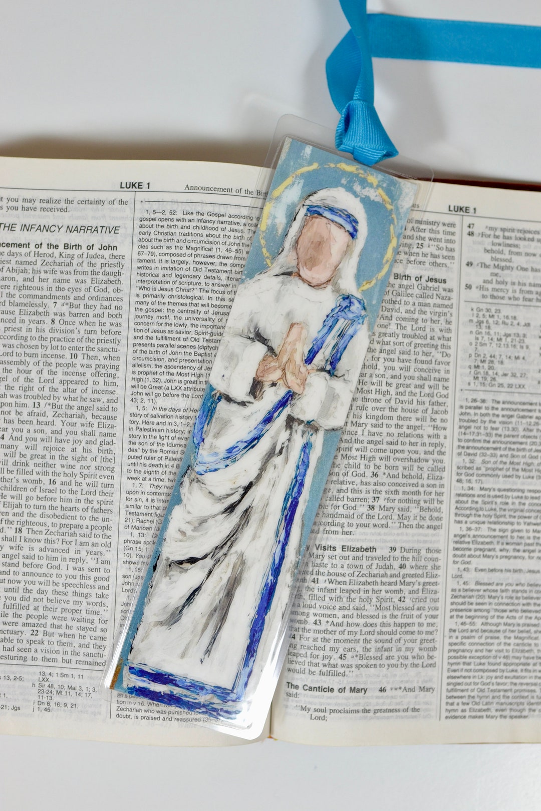 St. Mother Teresa Bookmark, Catholic Prayer Gift, Book Nerd, Teresa of ...