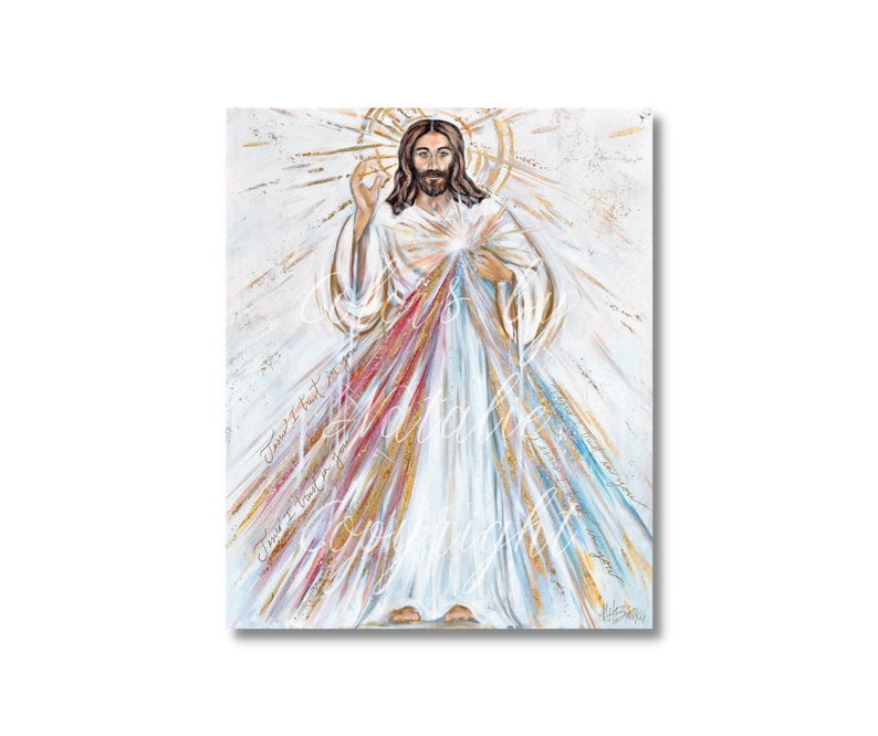 Divine Mercy Print Divine Mercy Image Divine Mercy Art - Etsy