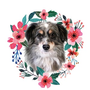 Custom Dog Portrait/ Custom Pet Portrait/ Pet Loss Gifts/ | Etsy