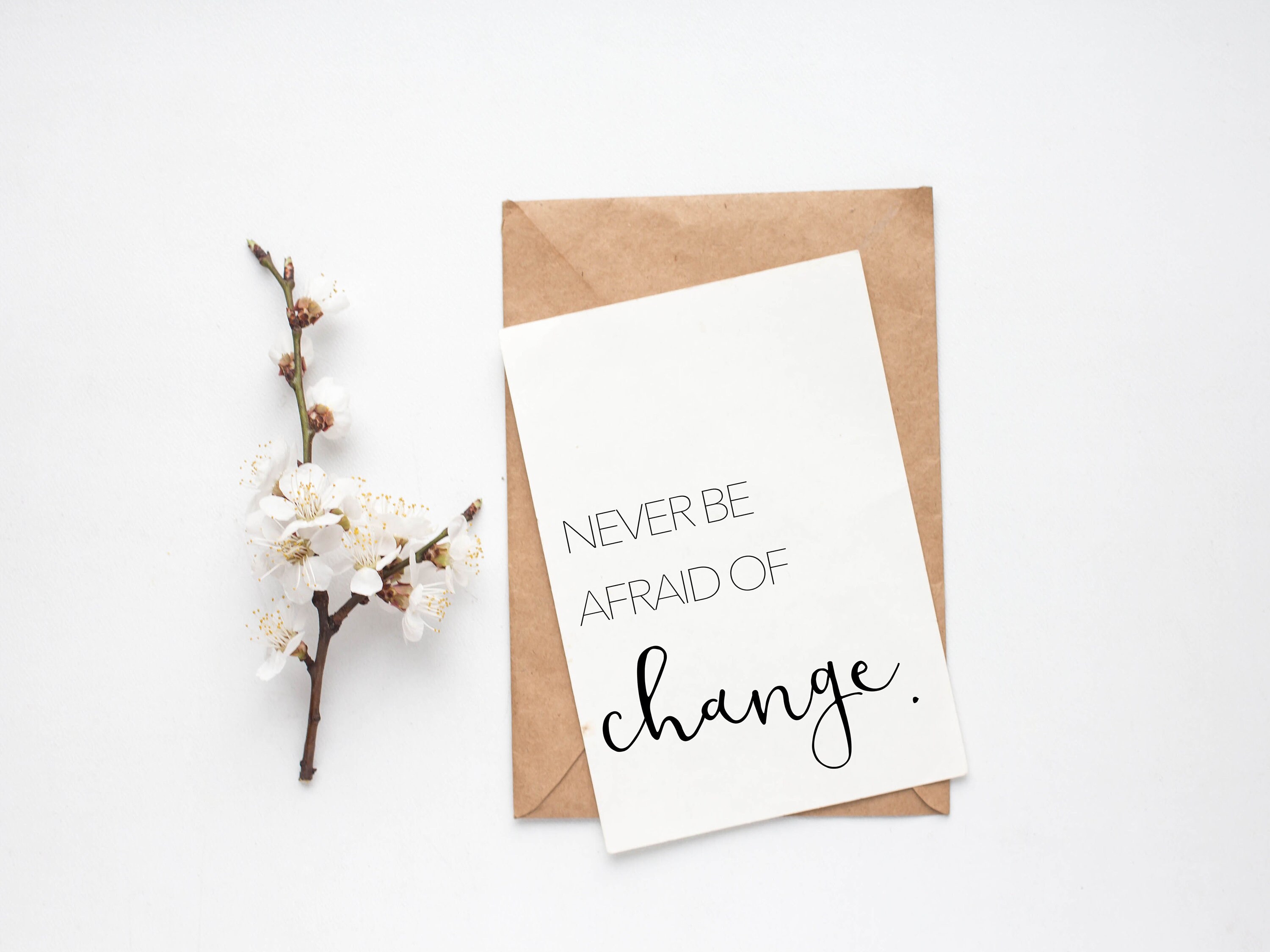 Never Be Afraid of Change Printable/ Motivational Quotes Printable ...
