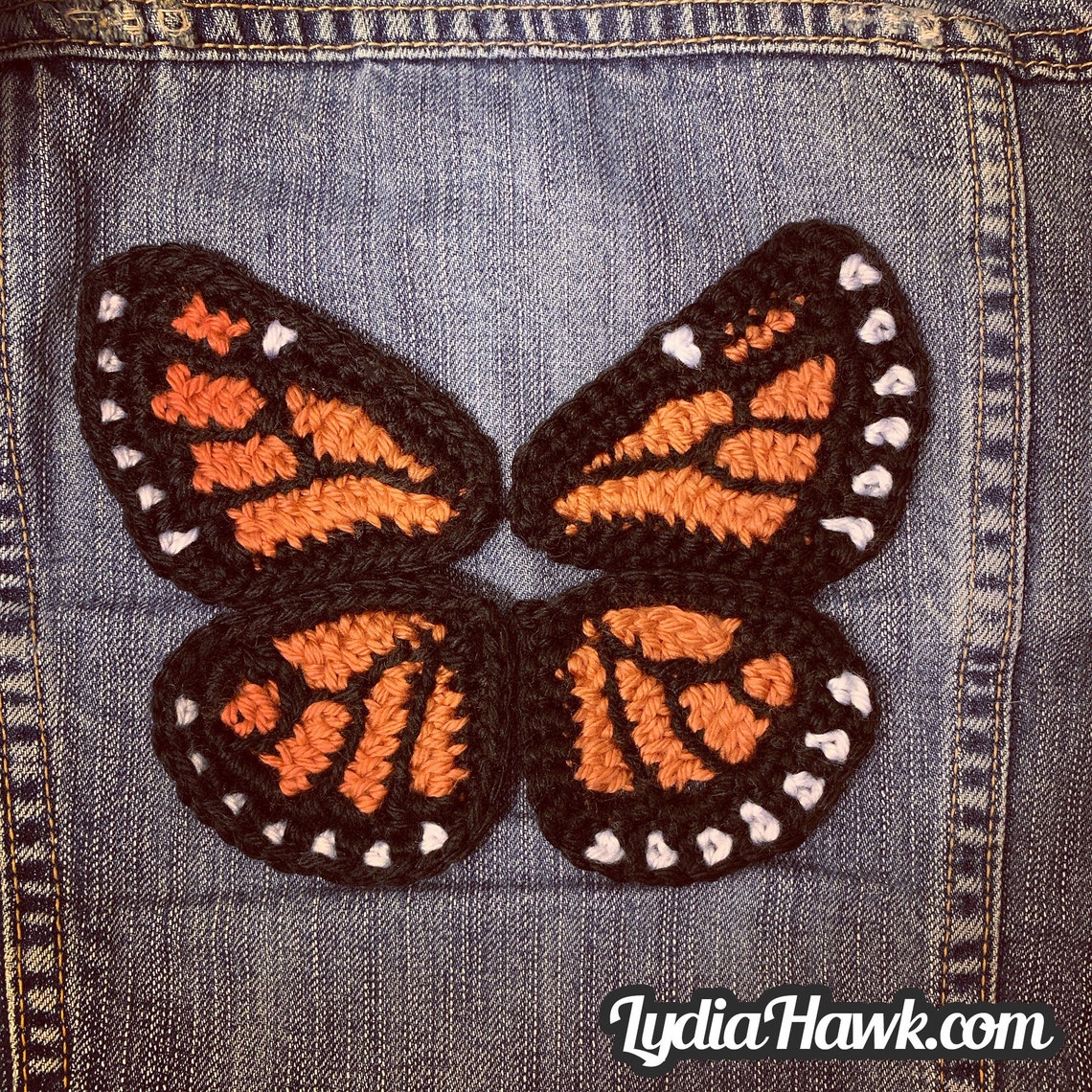 Butterfly Applique, Crochet Butterfly, Video Tutorial, Technique Notes ...