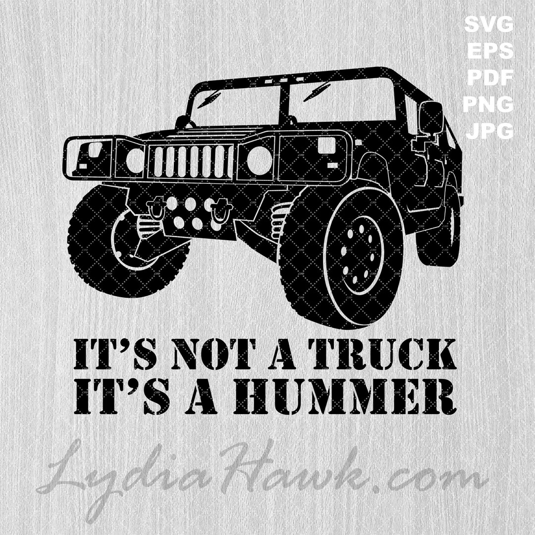 Hummer SVG PNG Download Printable Vector Graphic Iron-on - Etsy