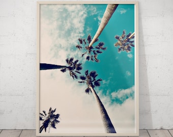 Palm tree art | Etsy