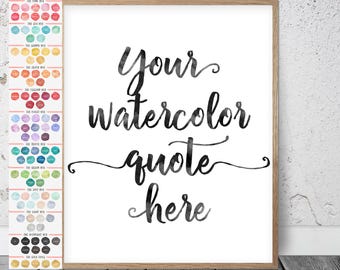 Watercolor quotes | Etsy