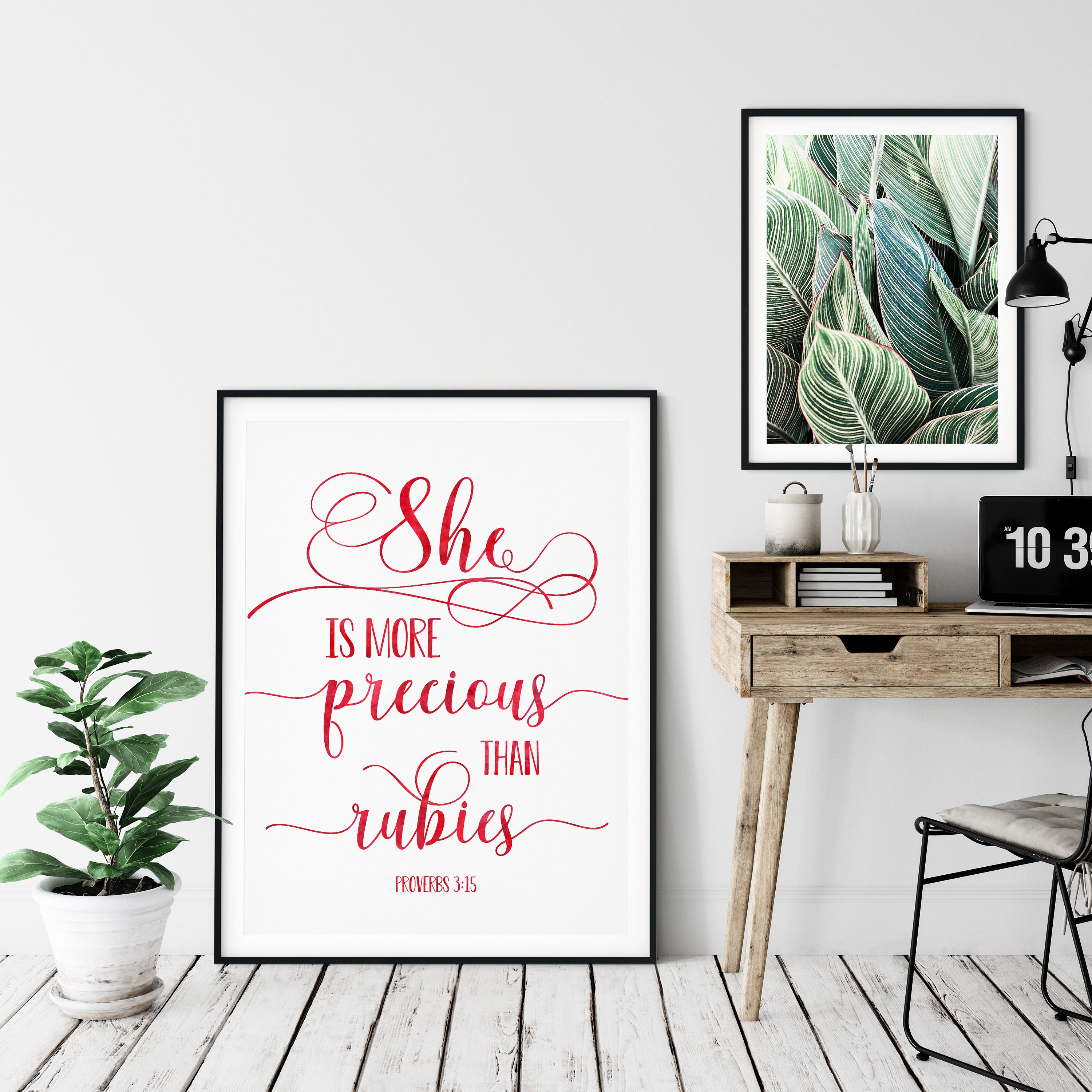 She Is More Precious Than Rubies Proverbs 3 15 Bible Verse Etsy