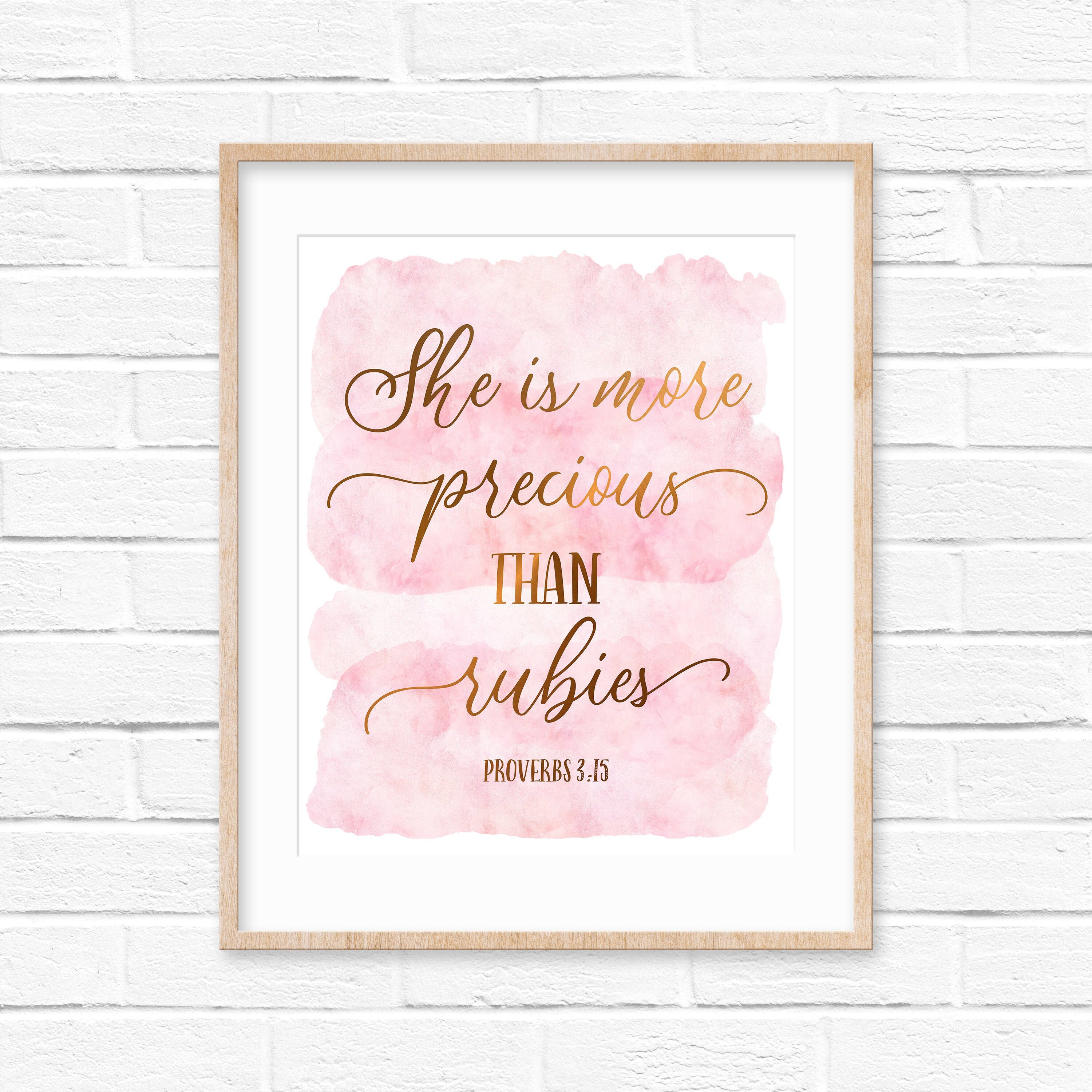 She Is More Precious Than Rubies Proverbs 3 15 Bible Verse Etsy