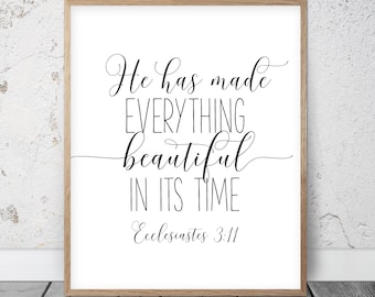 Ecclesiastes 3 11 | Etsy