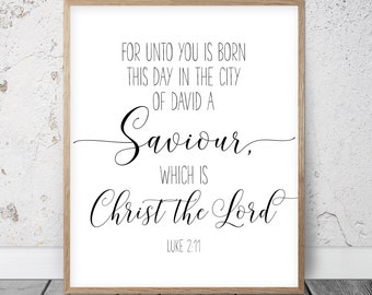 Luke 2 Printable | Etsy