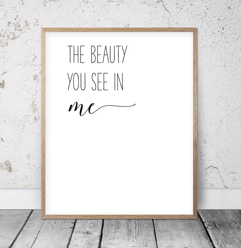 The Beauty You See In Me Is A Reflection Of You Rumi Quote Etsy