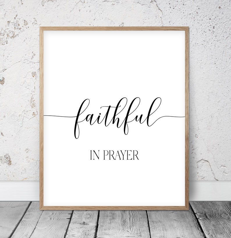 Be Joyful in Hope Patient in Affliction Faithful in Prayer | Etsy Be Joyful in Hope Patient in Affliction Faithful in Prayer | Etsy