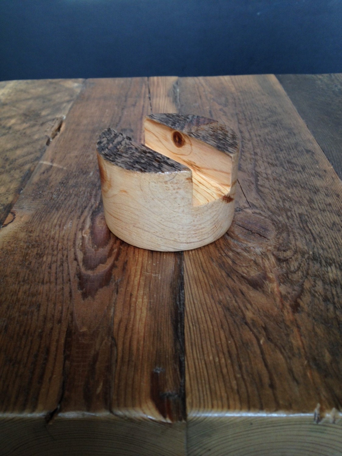 Wooden Business Card Stand, Desktop Business Card Holder, Compact and ...