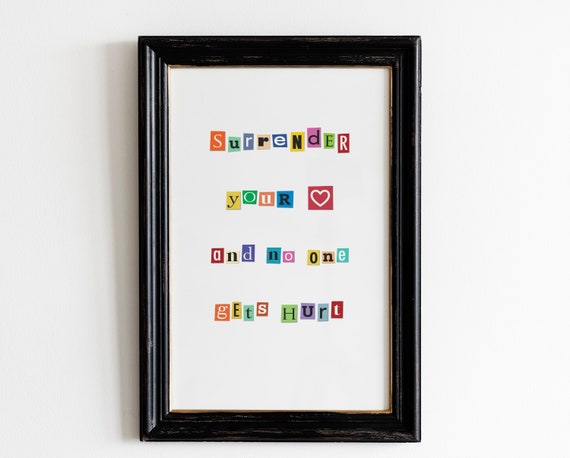 Ransom Note Custom Art Print | Etsy