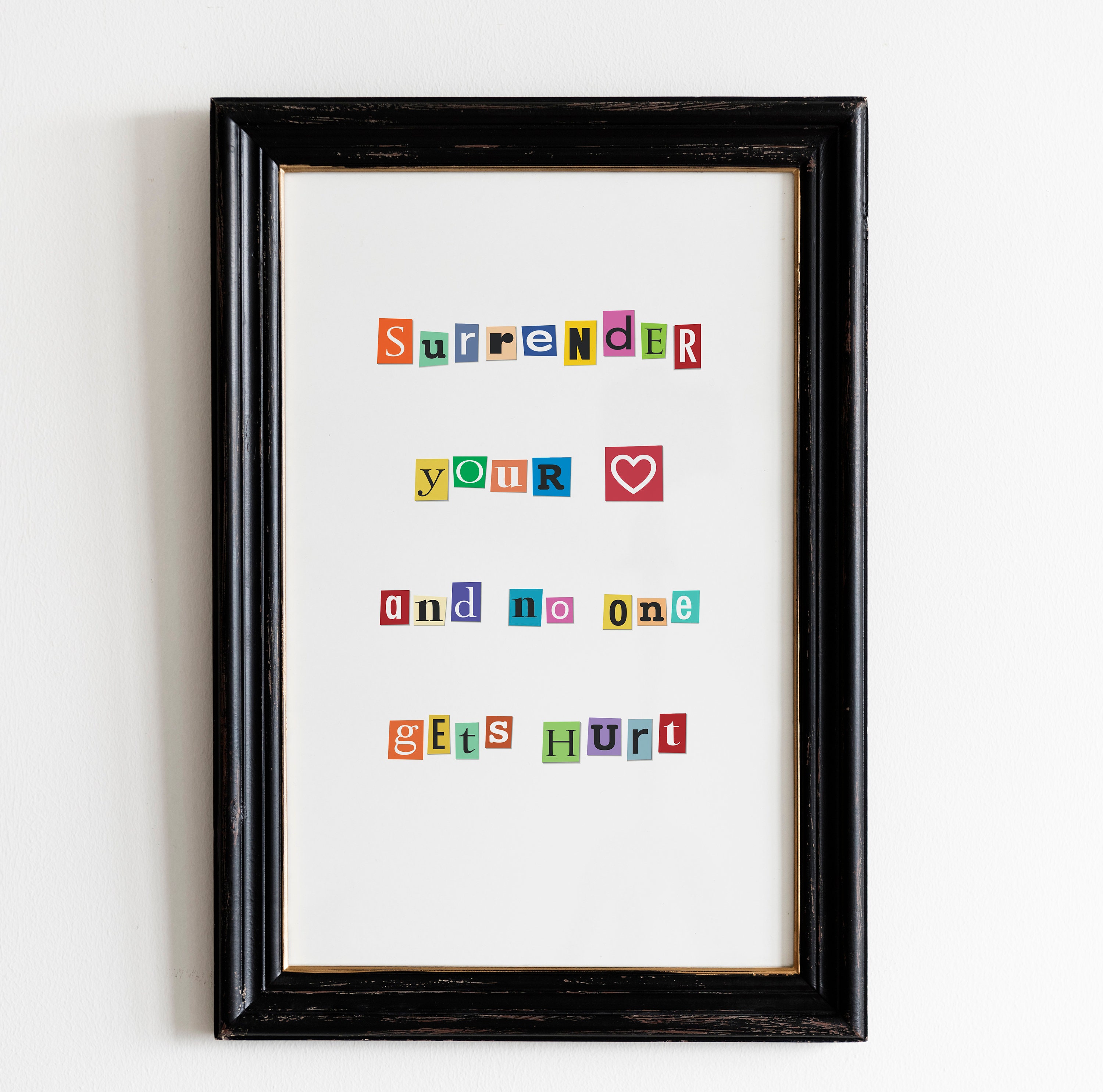 Ransom Note Custom Art Print - Etsy