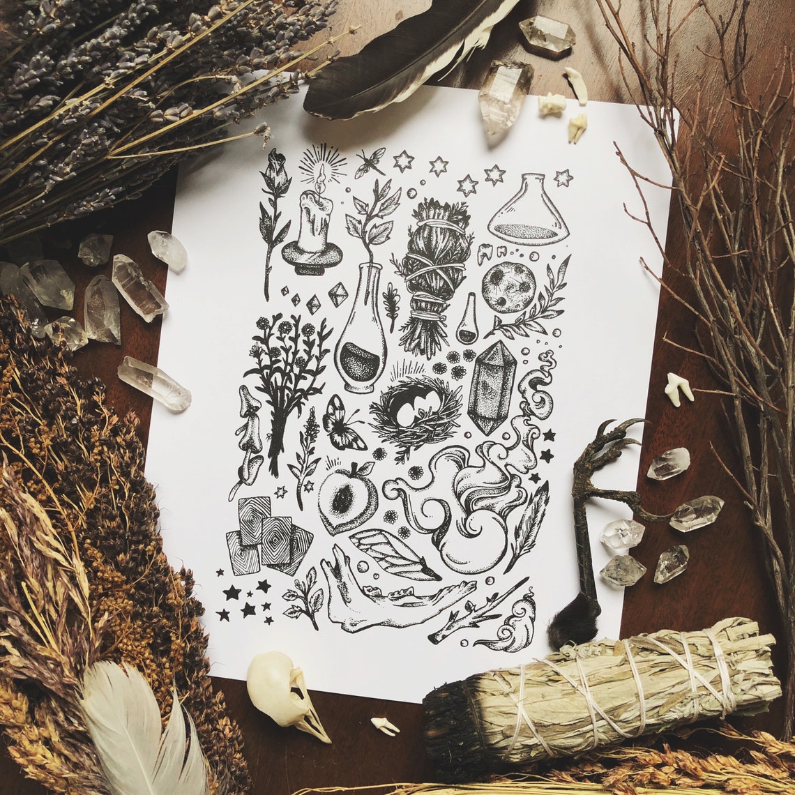 Midwestern Witchcraft Print Witchcraft Art Gift for - Etsy