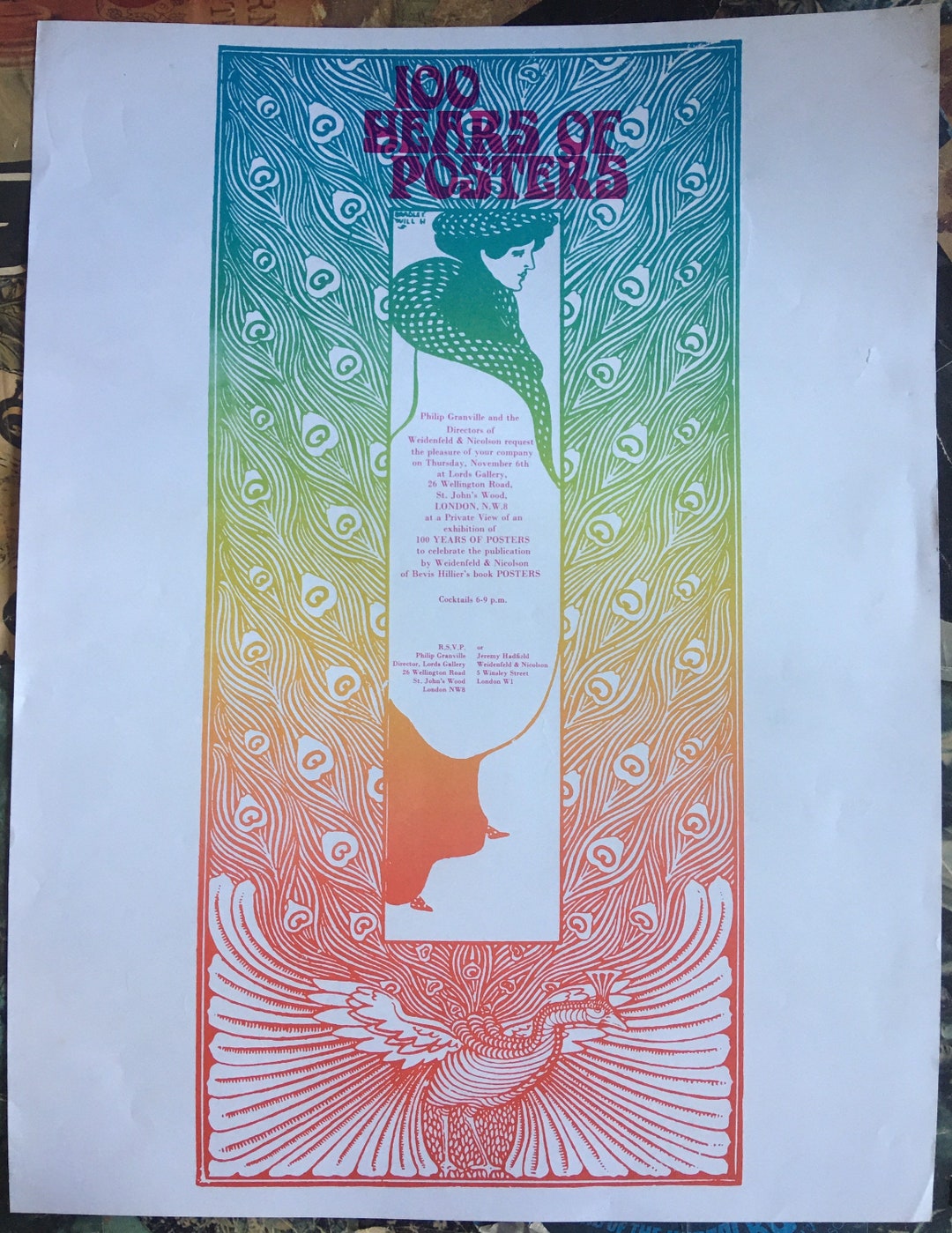 100 Years of Posters Vintage 1960s Screen Print - Etsy
