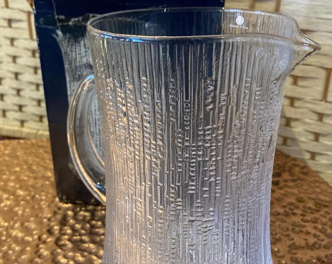 A Rare Mid Century Finnish Glass Jug by Iittala Glass. All Original ...