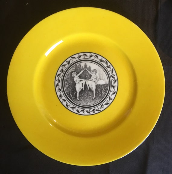 Fantastic and Rare Shelley Small Plate in Cameo Dancer Design | Etsy