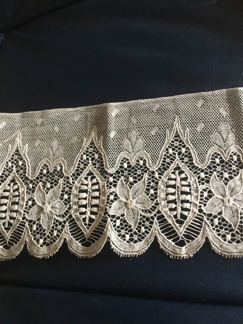 Early 20th Century Mechlin Lace 3m X 11cm. Unused. Immaculate and ...