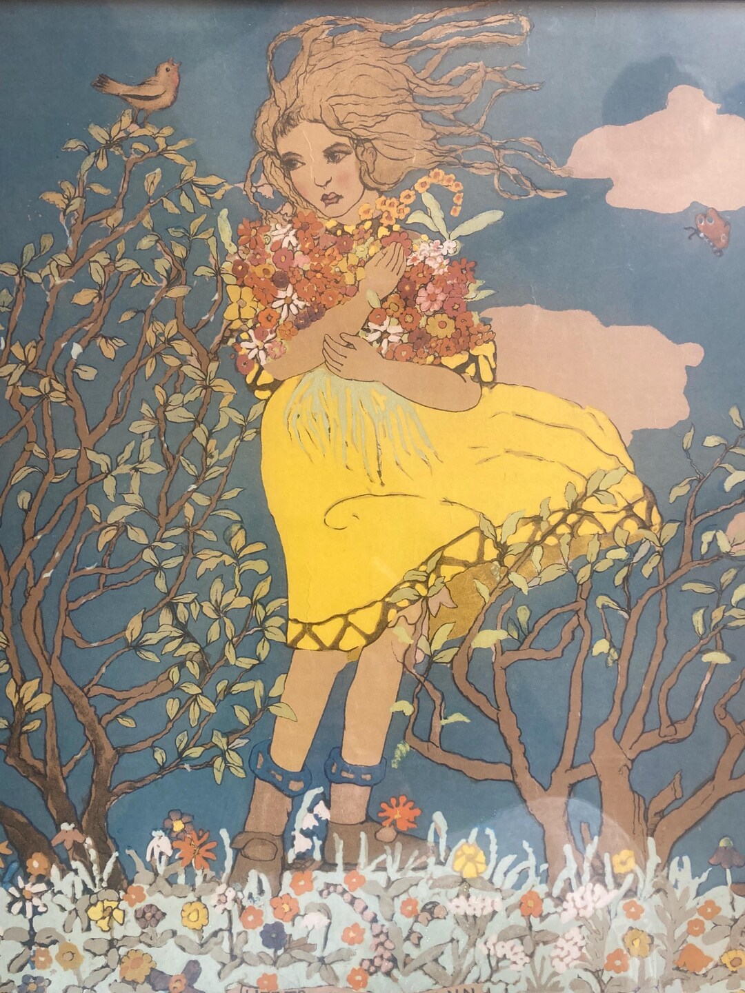 Franz Cizek ‘herta Zuckermann’ C.1924 Original Antique Lithograph ...