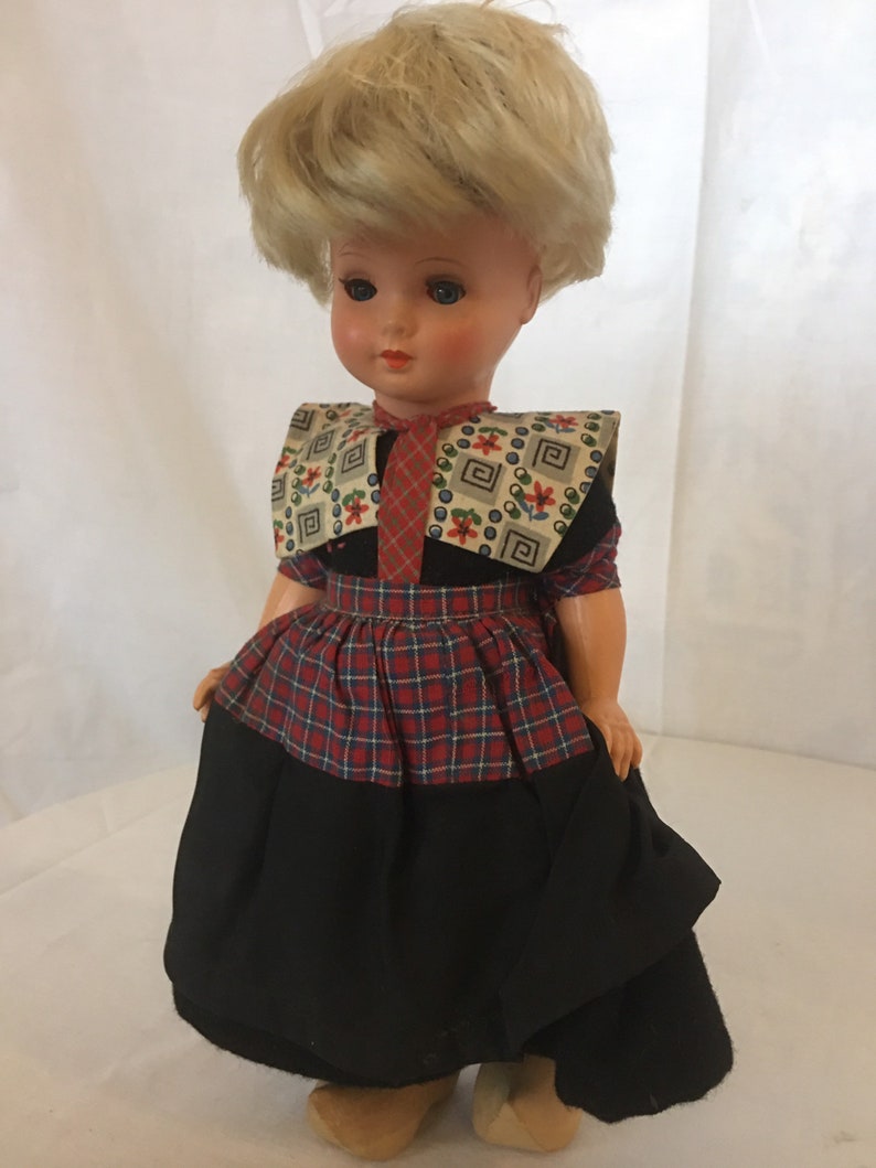 Vintage Dutch Dovina Doll No.25 Beautiful Celluloid Doll in Original ...