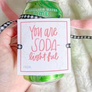 Soda-lightful Valentine's Day Card | Valentine Digital Download | Kids ...