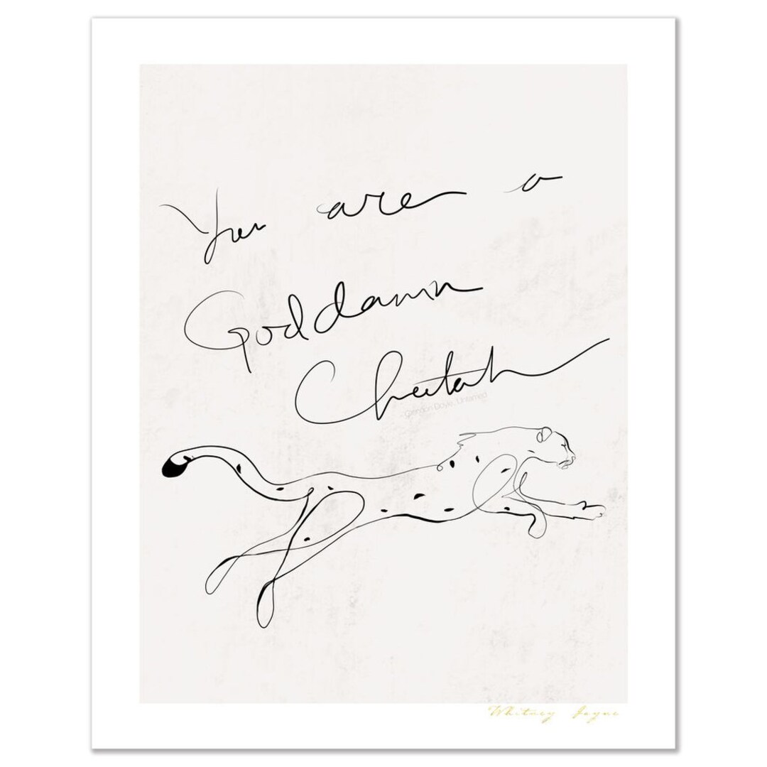 Glennon Doyle Quote, You Are A Goddamn Cheetah, Untamed Quote, Glennon ...
