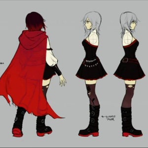 Made to Order Ruby Rose From Rwby Cosplay Costume and Prop - Etsy UK