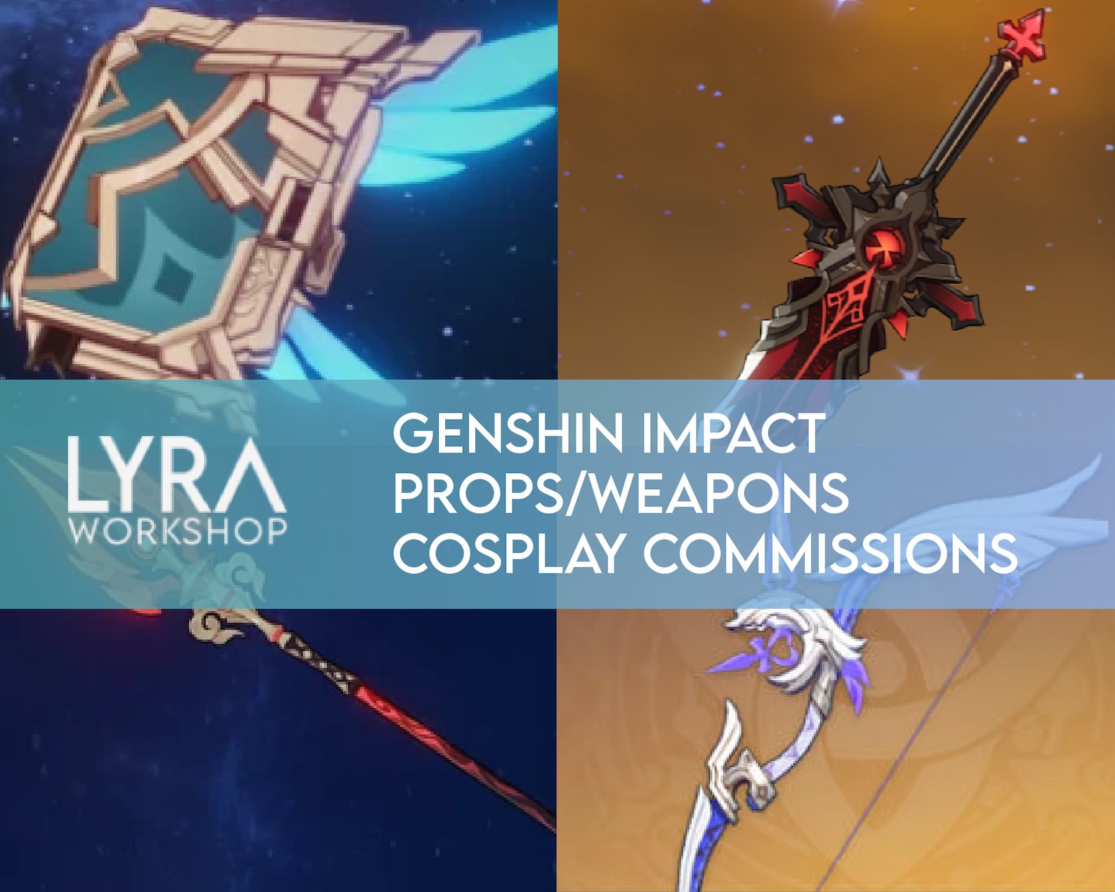 Genshin Impact Cosplay Prop Commissions 3D Print | Etsy