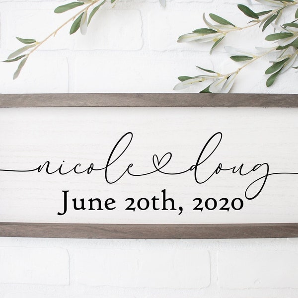 Wedding Date Sign - Etsy